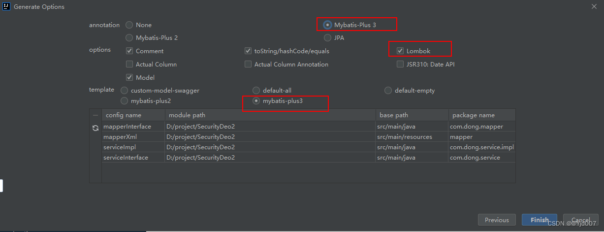 使用mybatisx逆向 生成单表实体类、mapper、service、service的实现类。mybatisx生成实体类 Csdn博客