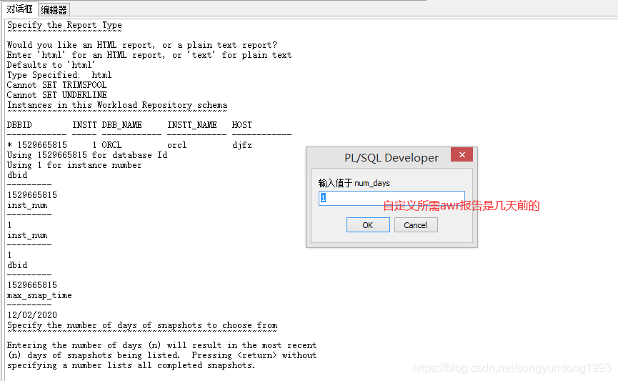plsql developer客户端生成远程awr报告（ash，addm等其他报告同理）_plsql导出awr报告-CSDN博客