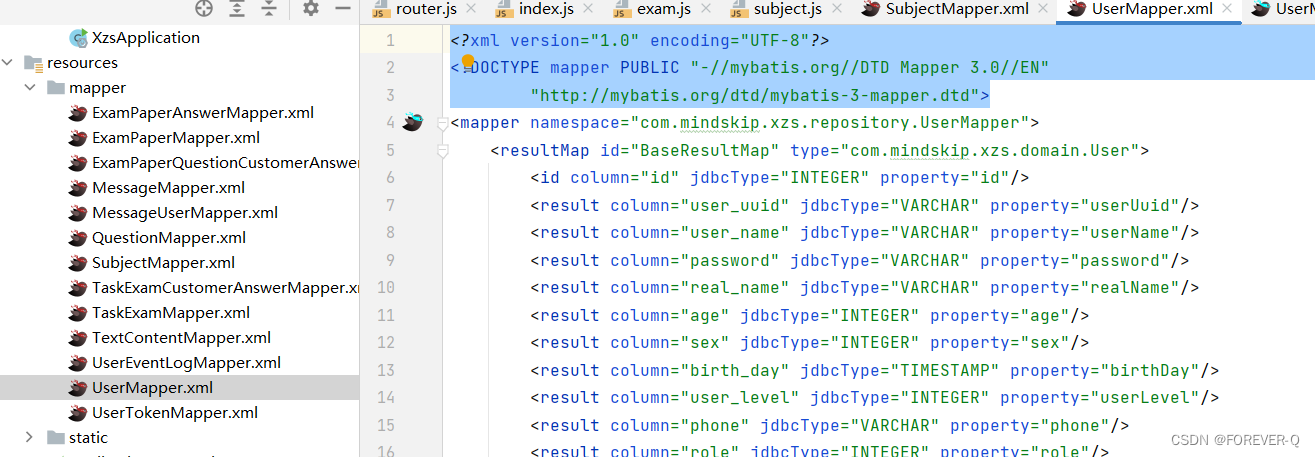 SpringBoot中xml映射文件_springboot的mapper和xml对应-CSDN博客