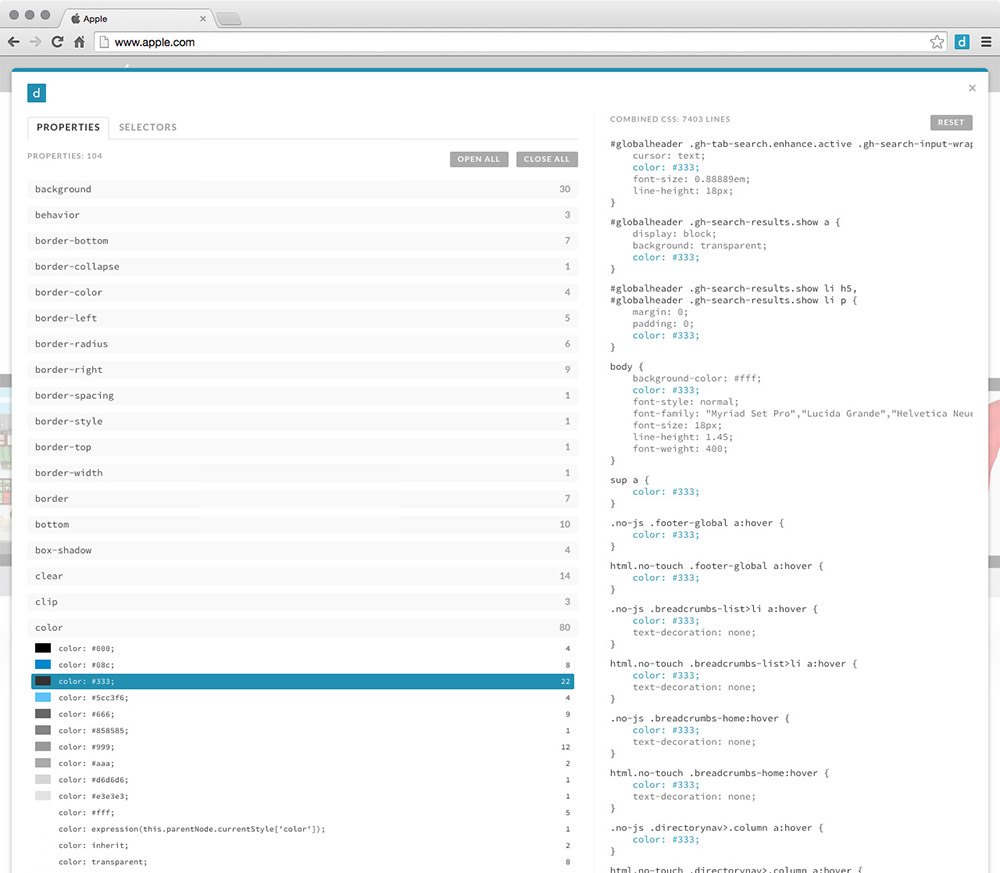 打开dig程序_使用CSS Dig Chrome扩展程序分析任何网站的代码-CSDN博客