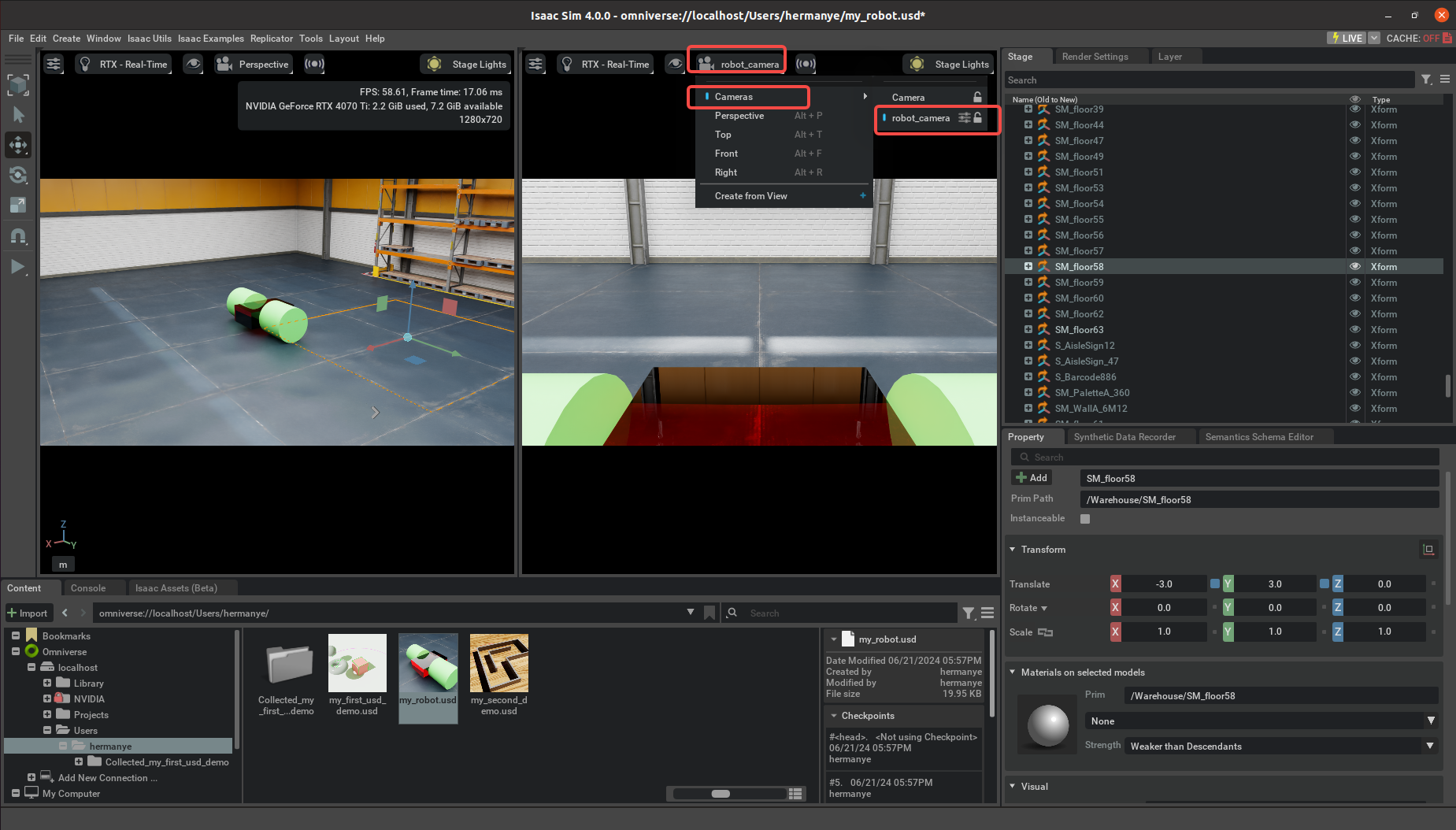 Nvidia Isaac Sim组装机器人和添加传感器 入门教程 2024（5）_articulation root-CSDN博客