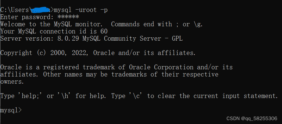 Mysql（数据库）的登陆格式mysqlshell命令使用账户和密码登录数据的格式是 Csdn博客