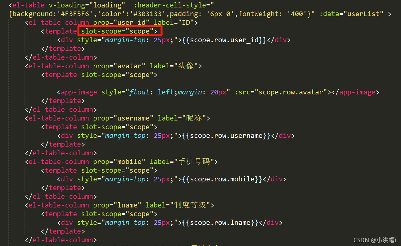 关于vue中的:data和scope.row的row是怎么有的_vue3 scope.row值从哪来-CSDN博客