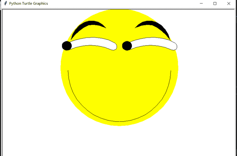python做简单的笑脸的编程,python绘制一个笑脸-CSDN博客