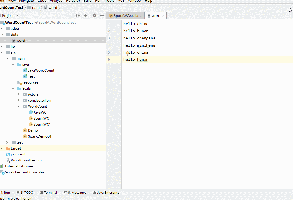 Scala和Java分别实现的WordCount_用scala和java实现wordcount-CSDN博客