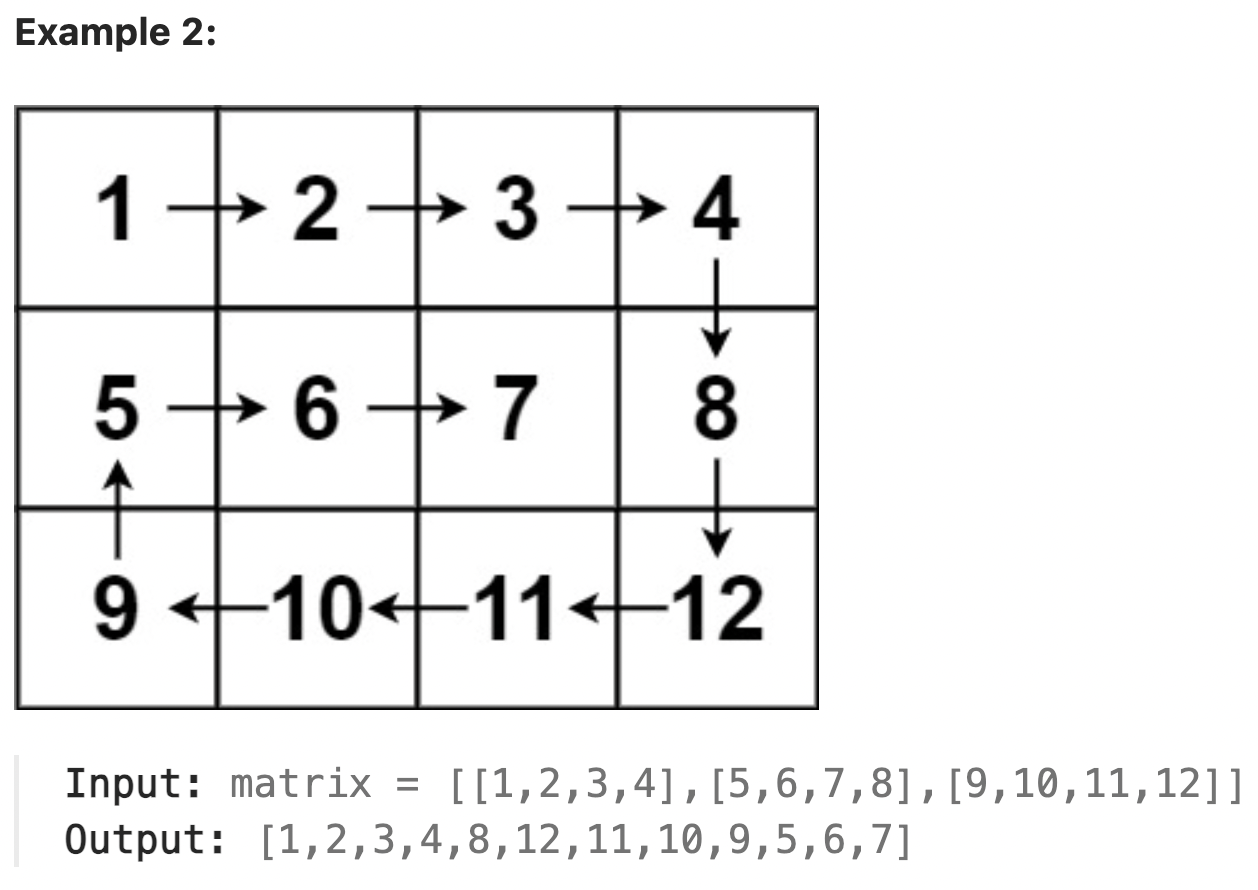 0054_Spiral-Matrix【M】_def spiralorder(self, matrix: list[list[int]]) -> -CSDN博客