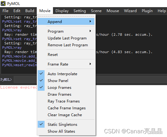 入门级蛋白质结构查看PyMol的使用——用PyMol制作视频movie_pymol movie-CSDN博客