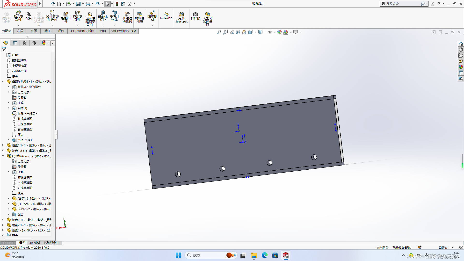 在SOLIDWORKS搭建一个简易的履带式机器人_solideworks创建机器人小车模型并导入robotstudio-CSDN博客