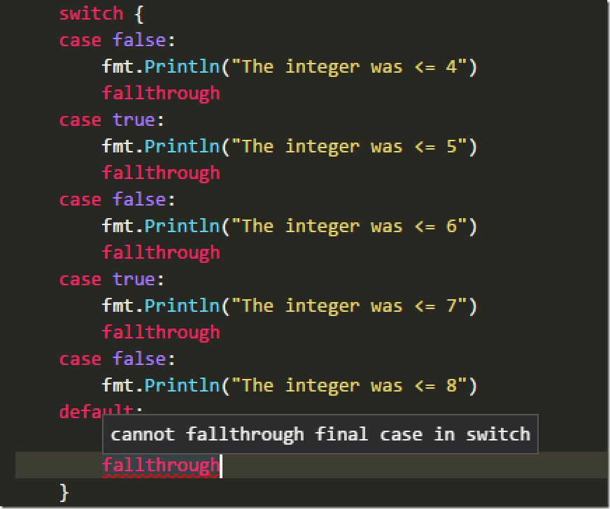 go语言fallthrough的用法心得_go fallthrough-CSDN博客