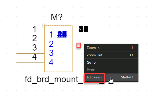 cadence SPB17.4 - orcad - WARNING(ORCAP-2435): Number of pins in ...