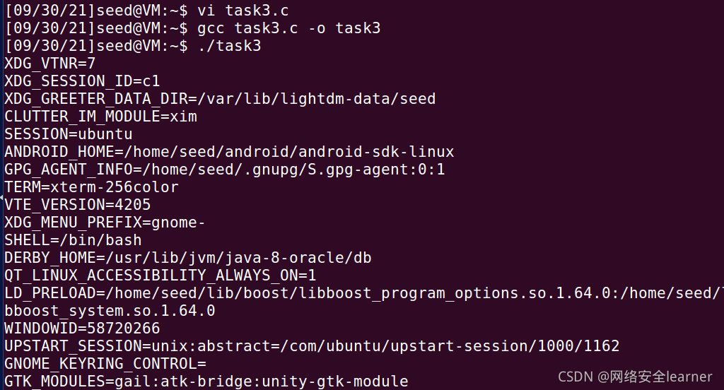 Environment Variable and Set-UID Program Lab-CSDN博客
