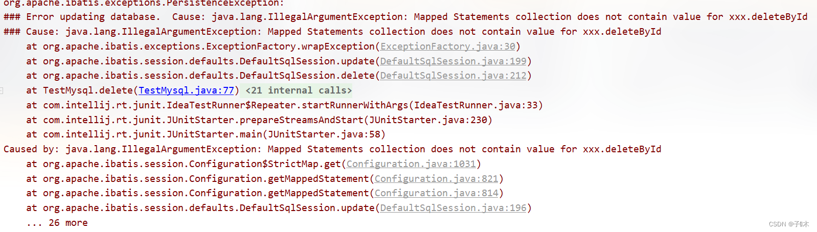 学习mybatis中遇到的几个bug_mybatis bug-CSDN博客