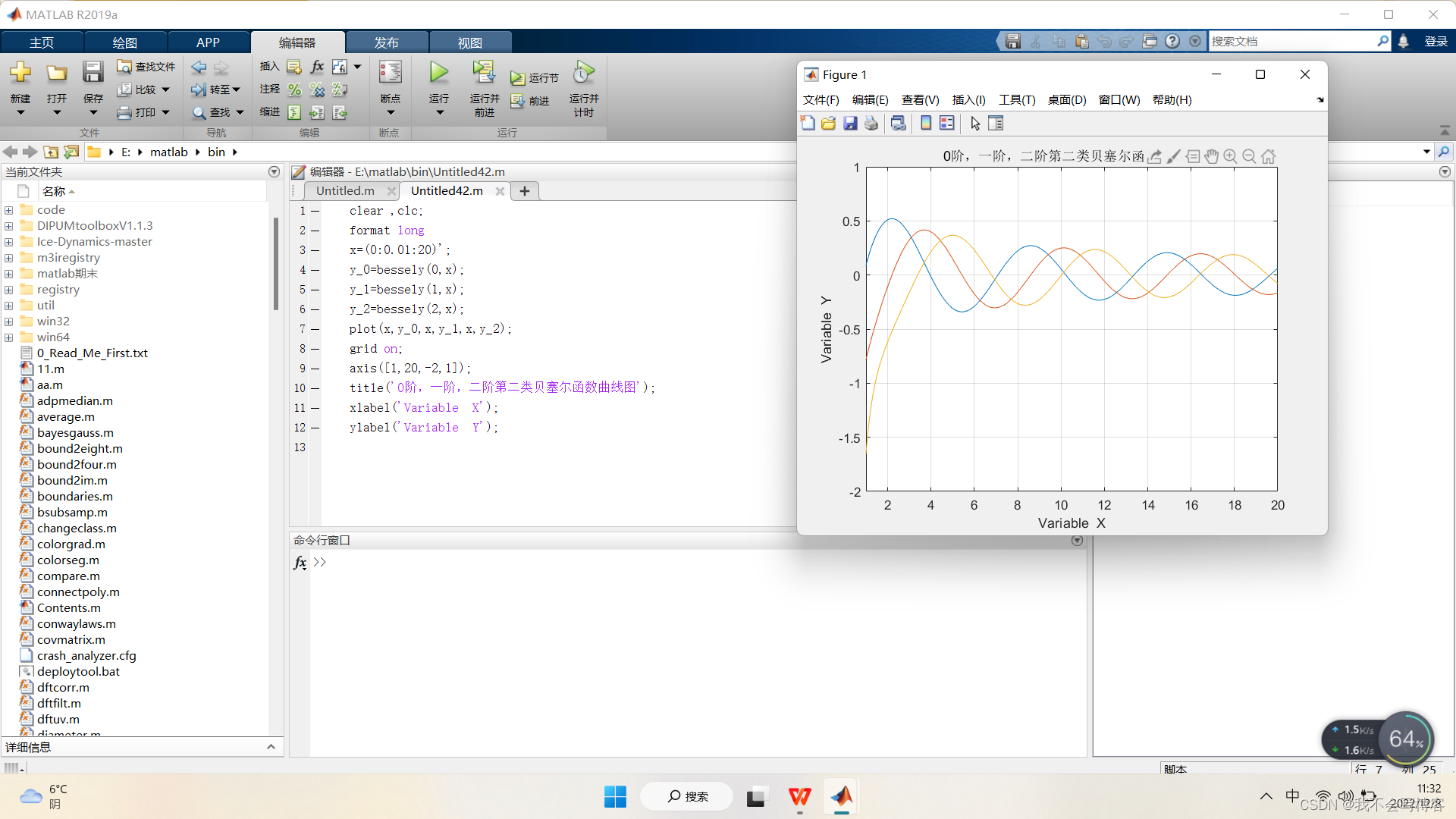 贝塞尔函数绘图示例-CSDN博客