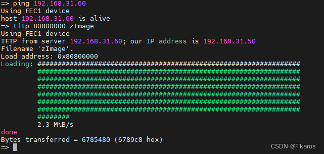 u-boot移植时可以ping通，但是使用tftp下载时失败_uboot能tftp不能通-CSDN博客