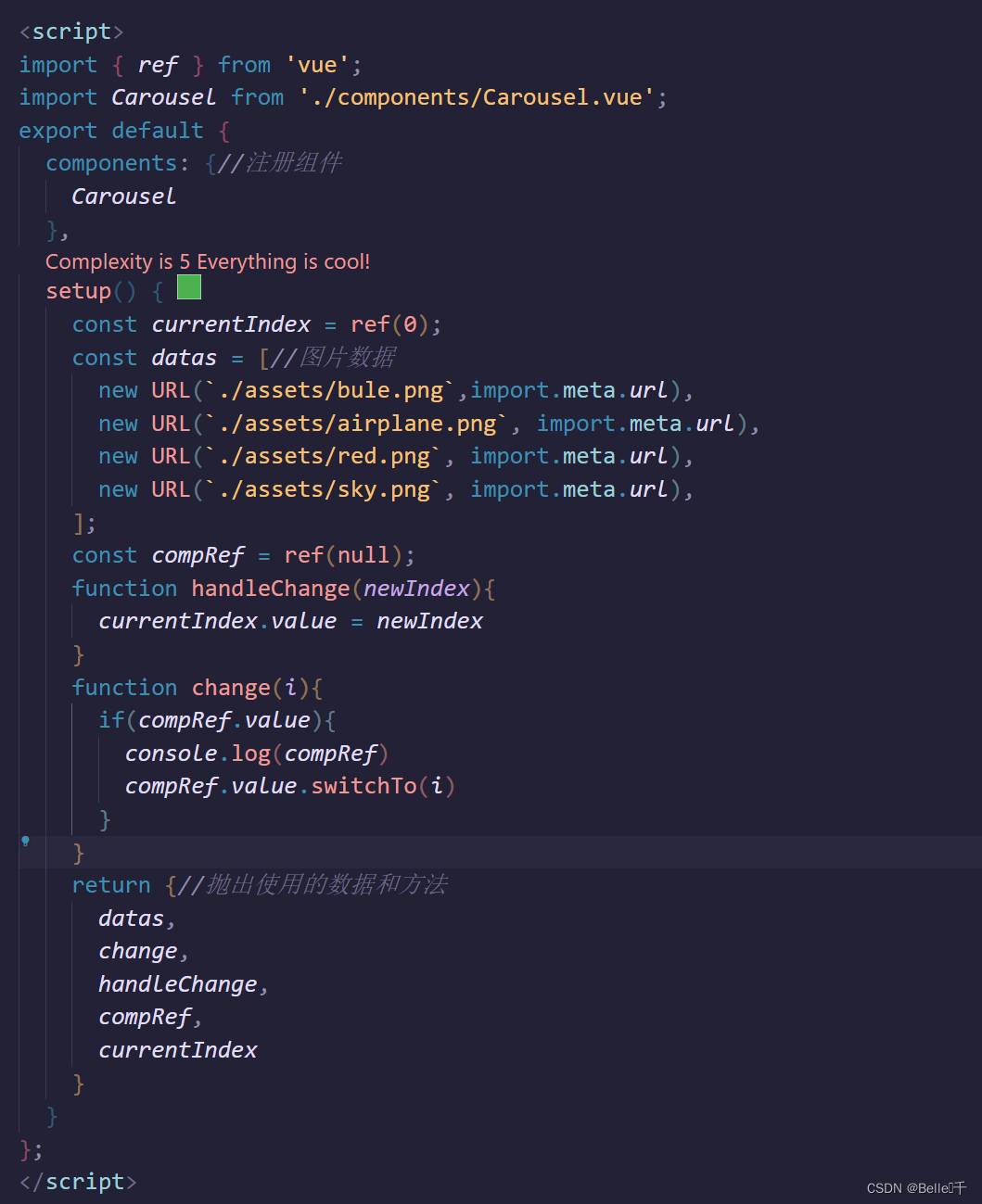 Vue3 Setup语法糖使用以及对比不用语法糖写法仅供学习vue3不用setup语法糖 Csdn博客