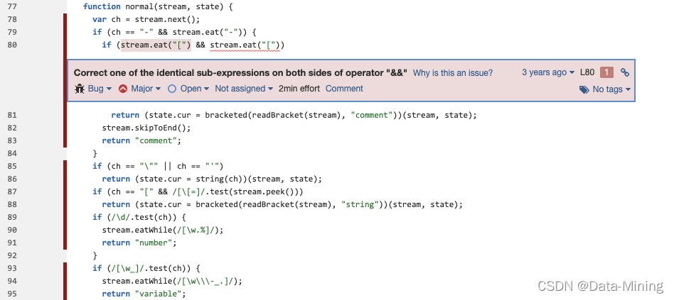 Sonar 代码检测常见问题及修改实例（前端JS版本二）_remove this conditional structure or edit ...