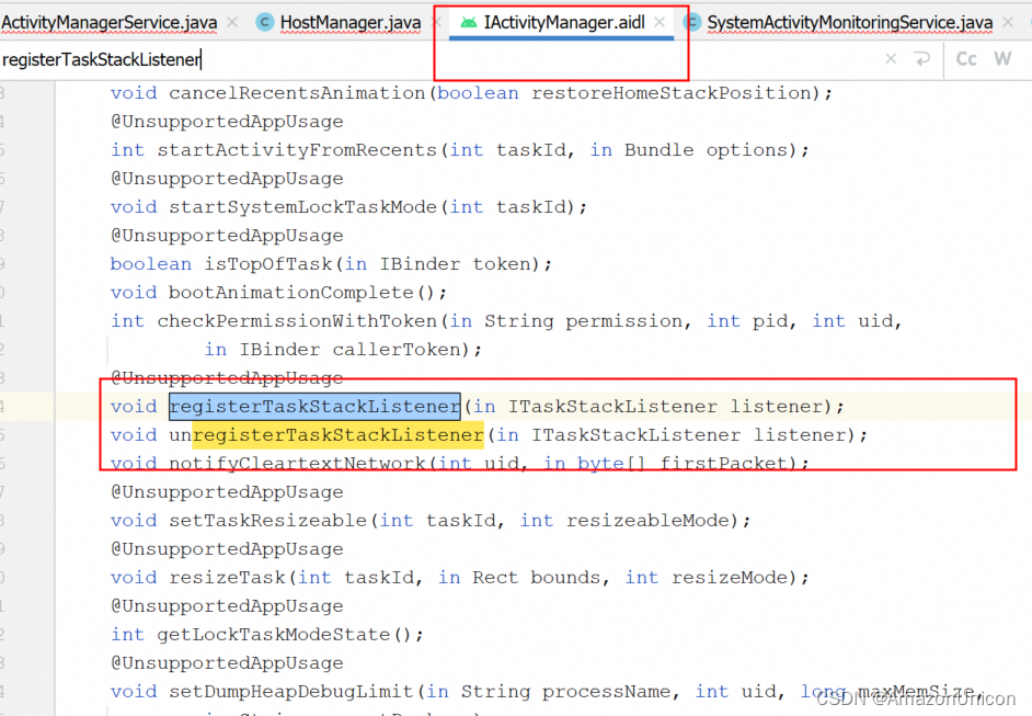 Android 11 Framework实时监听activity堆栈变化itaskstacklistener Csdn博客