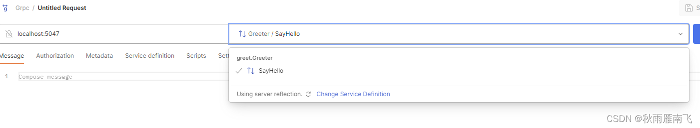postman调用Grpc_postman grpc-CSDN博客
