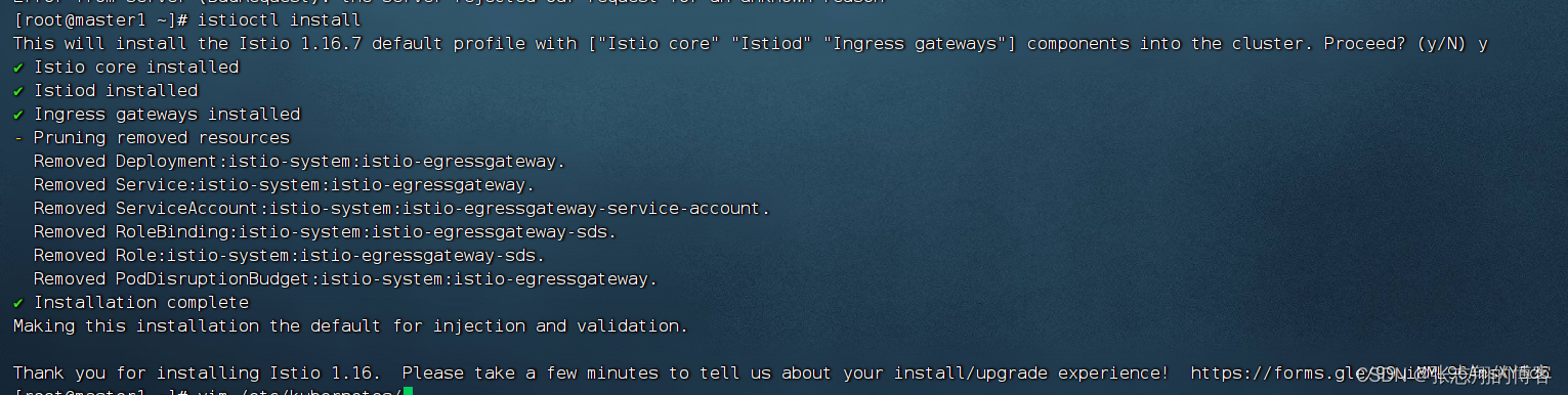 Istio 自动注入 sidecar 失败导致无法访问webhook服务_error: installation failed: internal error occurre-CSDN博客