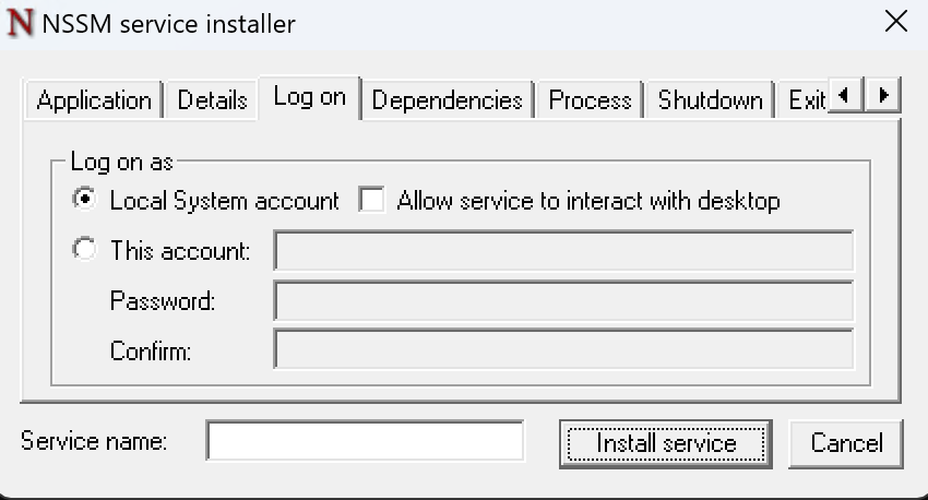 如何利用NSSM创建Windows服务-CSDN博客