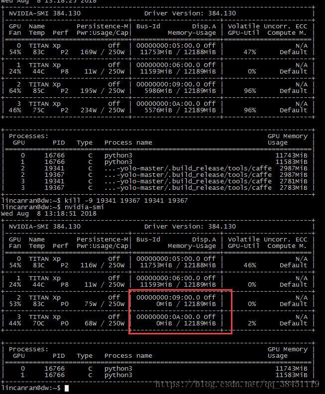 caffe深度学习【七】如何在Linux终端下关闭指定的GPU进程_gpu关闭process-CSDN博客