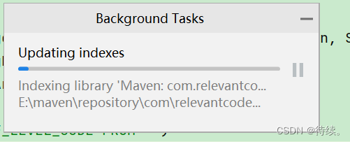idea 一直Updating indexes_invalidate caches...' is not available while idea -CSDN博客