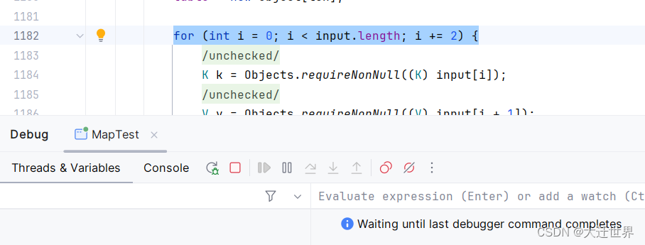 IDEA调试卡住的一种场景及解决方法_waiting until last debugger command completes-CSDN博客