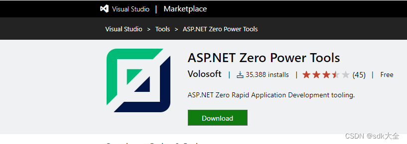 3.3：：ASP.NET Zero Power Tools VS扩展--Crack_abp zero power tool 2022-CSDN博客