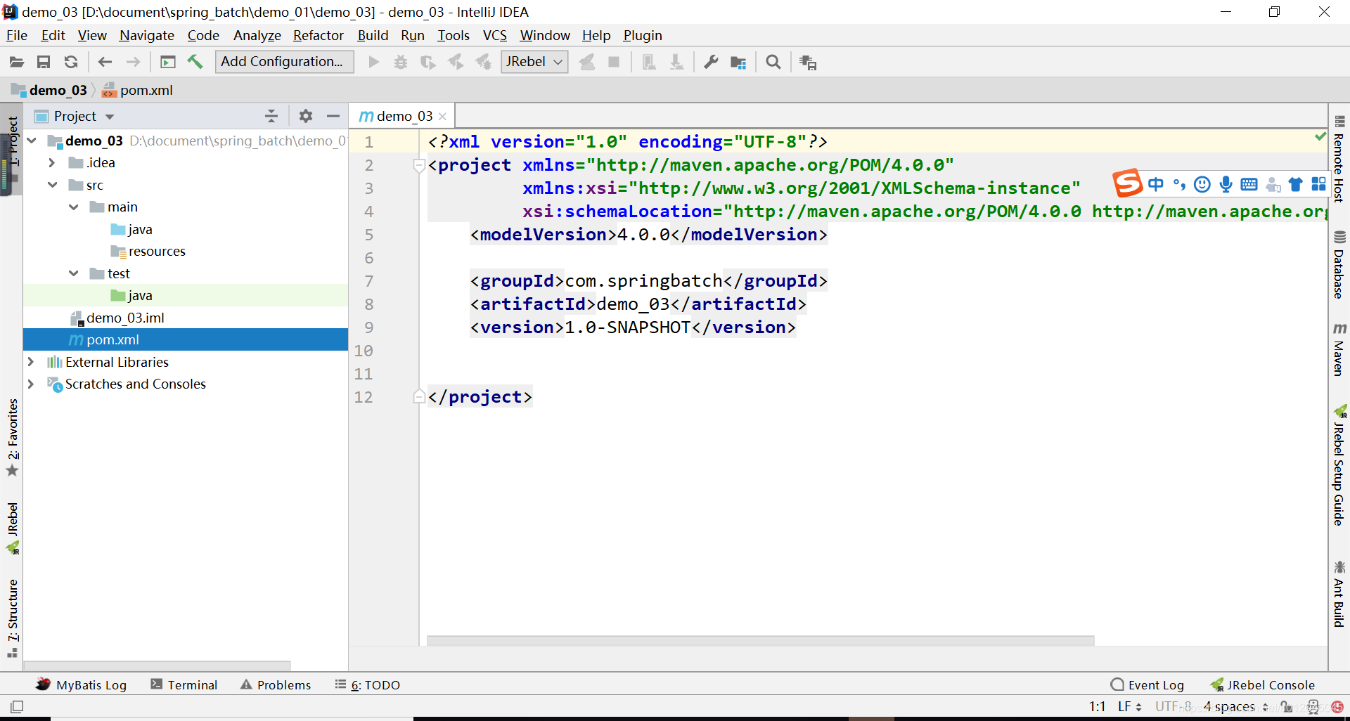 springbatch自学之路-02（如何搭建一个springbatch项目）_idea spring batch-CSDN博客