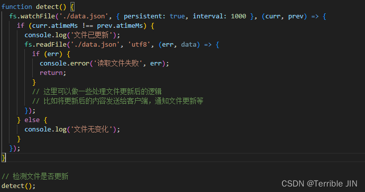Nodejs读取本地文件与js渲染网页，互相通信做到实时更新网页内容当nodejs文件内容实时变化时怎么才能使结果也跟着变化 Csdn博客