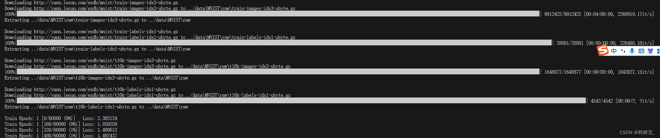 LibTorch实战一：MNIST的python代码_libtorch mnist-CSDN博客