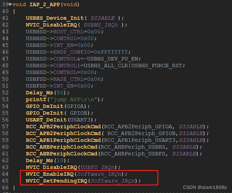 CH32V 系列 MCU IAP 使用函数形式通过传参形式灵活指定APP跳转地址_ch32 iap-CSDN博客