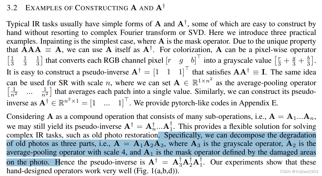 [读论文]DDNM笔记-CSDN博客
