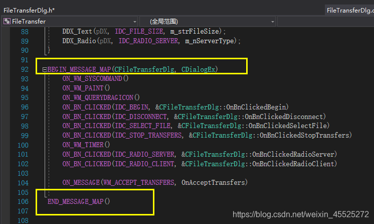 DECLARE_MESSAGE_MAP() 等消息映射宏以及 afx_msg消息映射函数_declare message map-CSDN博客