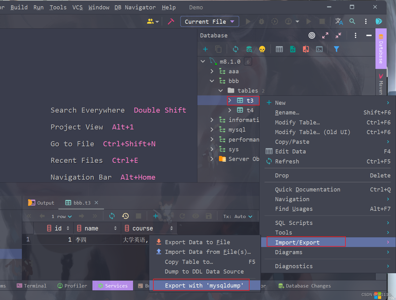 【Navicat导入，导出sql文件&&IDEA导入，导出sql文件】_navicat导出sql文件-CSDN博客