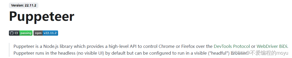 【工作必备】Puppeteer！程序员还不会爬虫？-CSDN博客