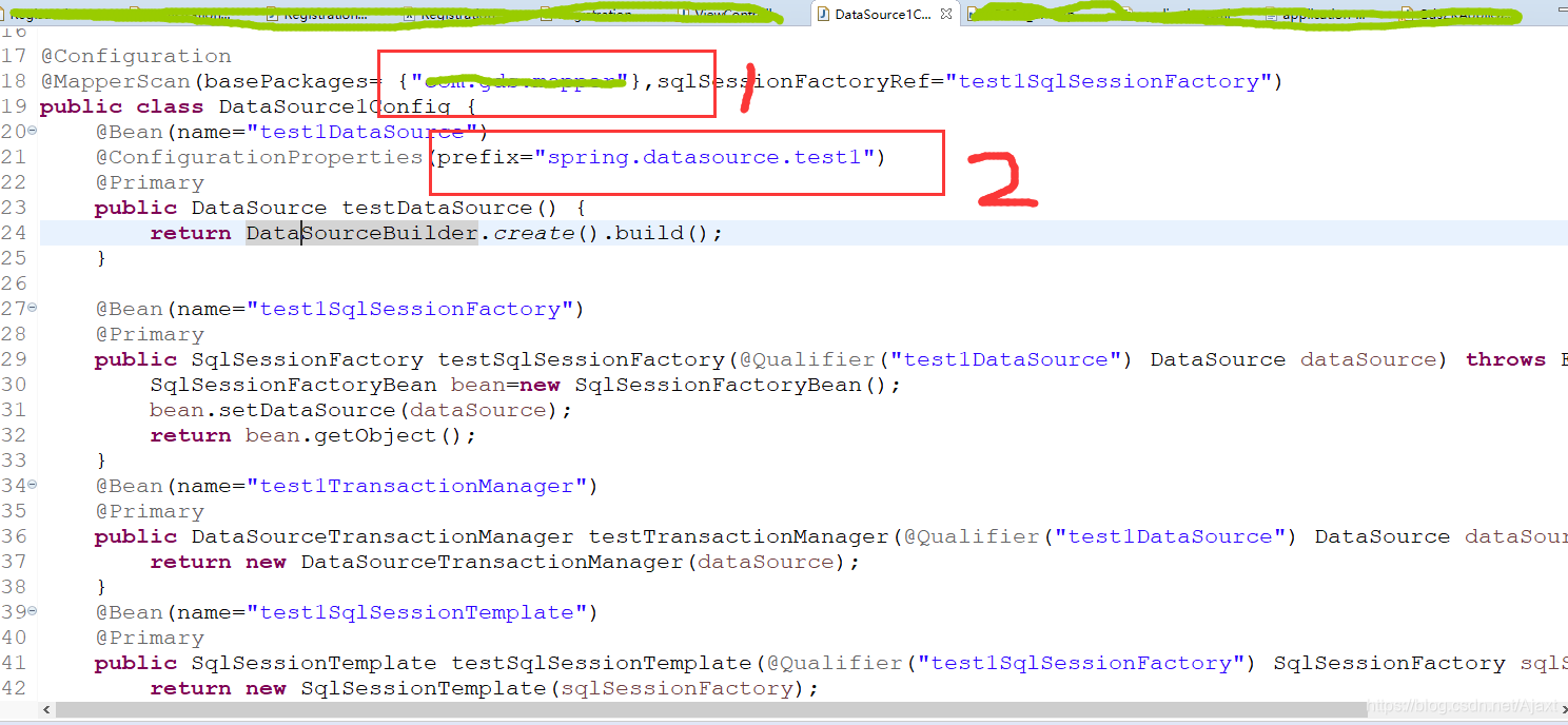 SpringBoot 多数据源配置/连接两个数据库 （SpringBoot+Mysql+SqlServer）（亲测可用）_springboot 多数据库连接 mysql sqlserver ...