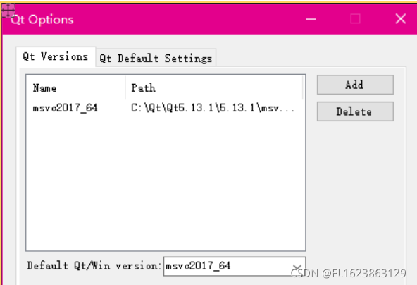 [qt][原创]qttools中配置有多余Default Qt/Win version残留清除办法_qtoptions the given name has already been ...