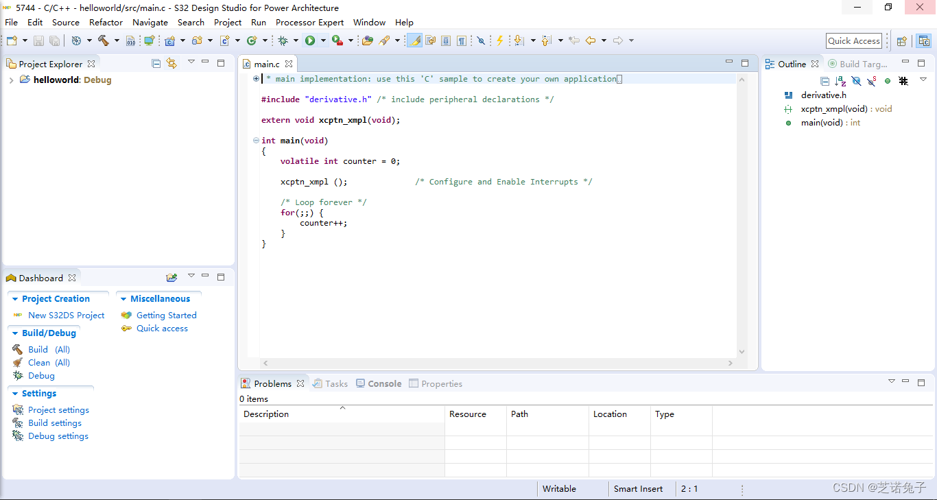 S32DS新建与调试MPC5744工程-CSDN博客
