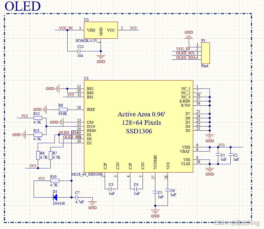 OLED&MPU6050组合模块_mpu6050原理图-CSDN博客