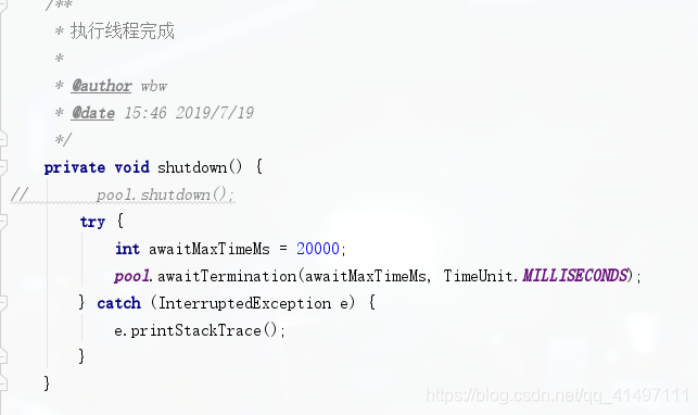 Thread Exception | java.util.concurrent.RejectedExecutionException: Task cn.hba.module.detection ...