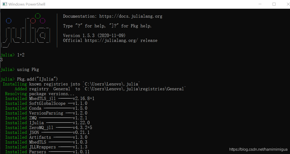 Julia入门—安装以及用jupyter Notebook运行julia Csdn博客 