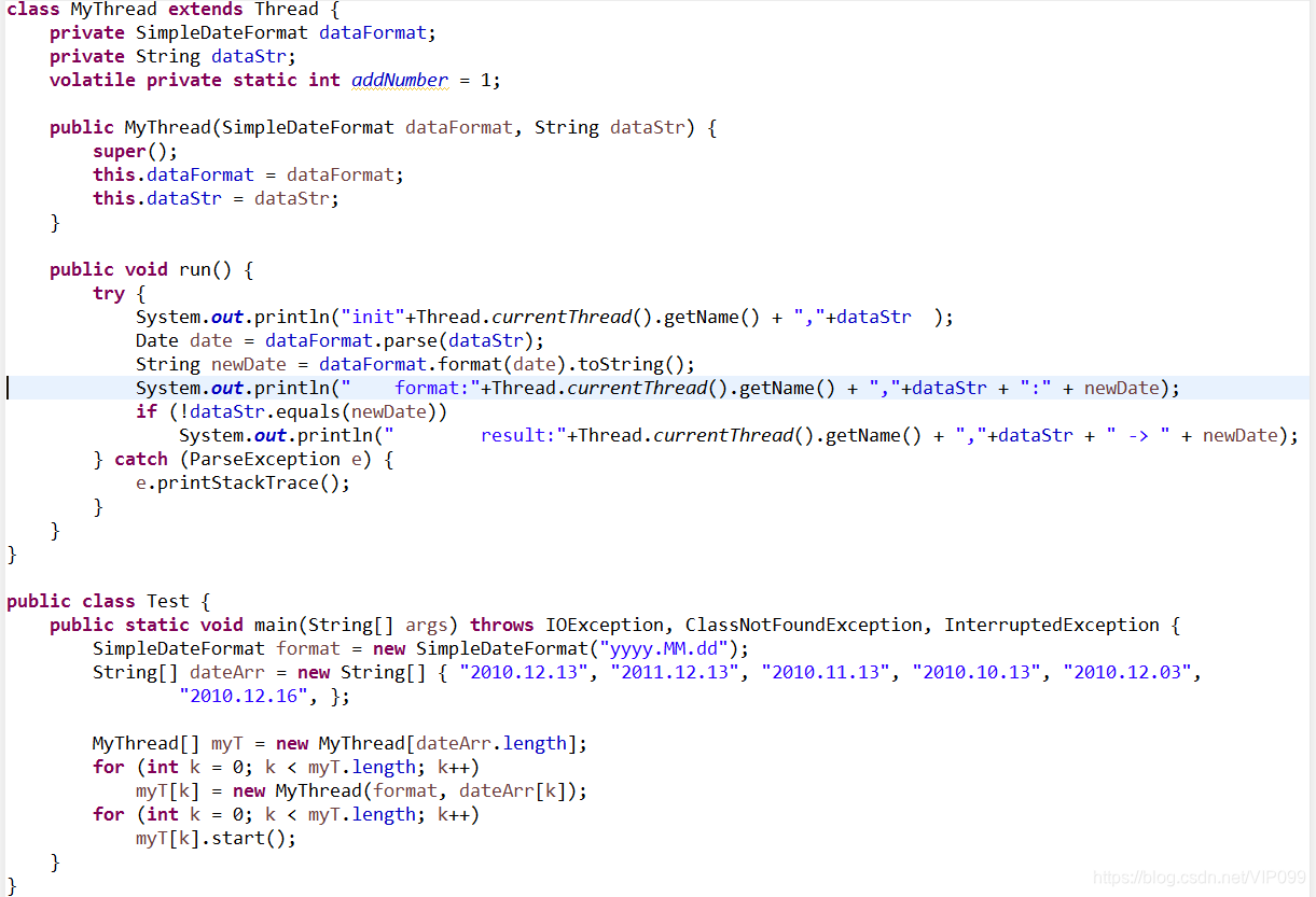JAVA系列：SimpleDateFormat使用注意事项之线程不安全性_simpledateformat使用的注意事项-CSDN博客