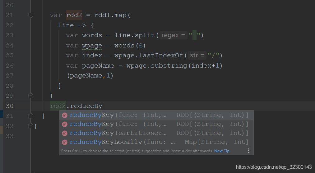 调用spark中的reduceByKey的坑_spark dataset没有reducebykey方法-CSDN博客