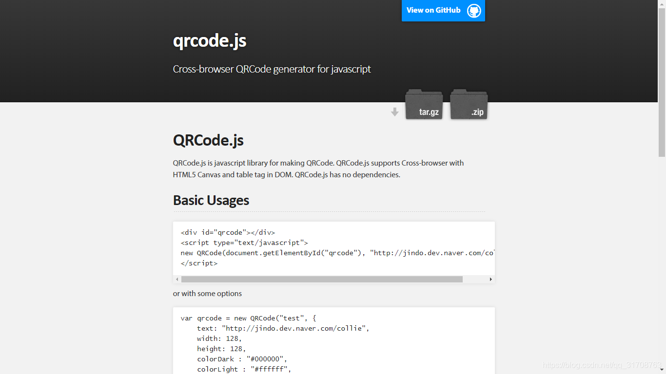 QRCodeJS二维码网页生成工具qrcode.js_qrcodejs2官网-CSDN博客