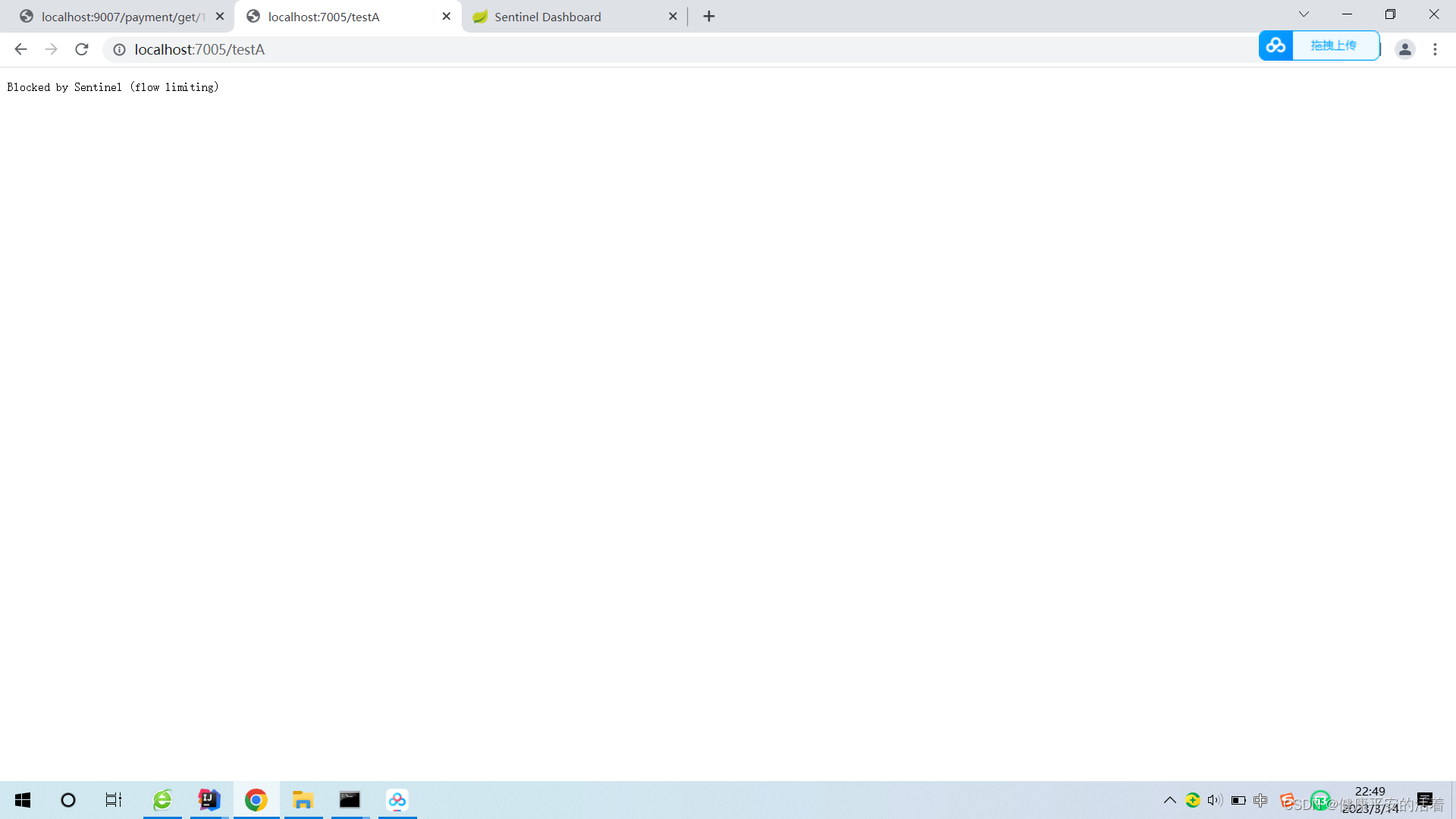 springcloud3 Sentinel的hot key(热点参数）规则&&系统规则2_sentinel 热点规则配置实体类-CSDN博客