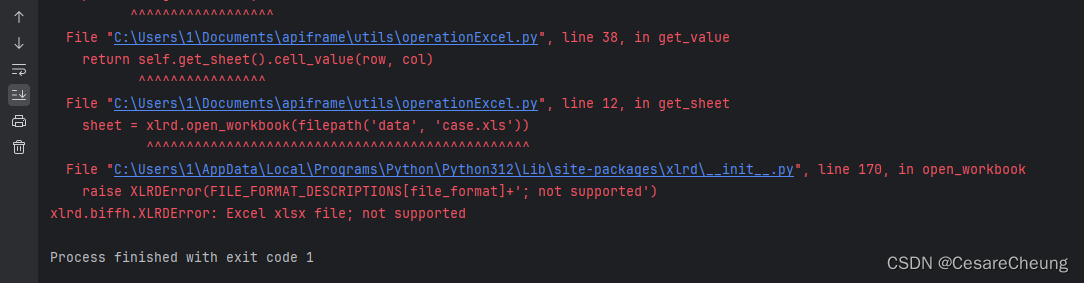 xlrd.biffh.XLRDError: Excel xlsx file； not supported报错原因_xled.biffh.xlrderror-CSDN博客