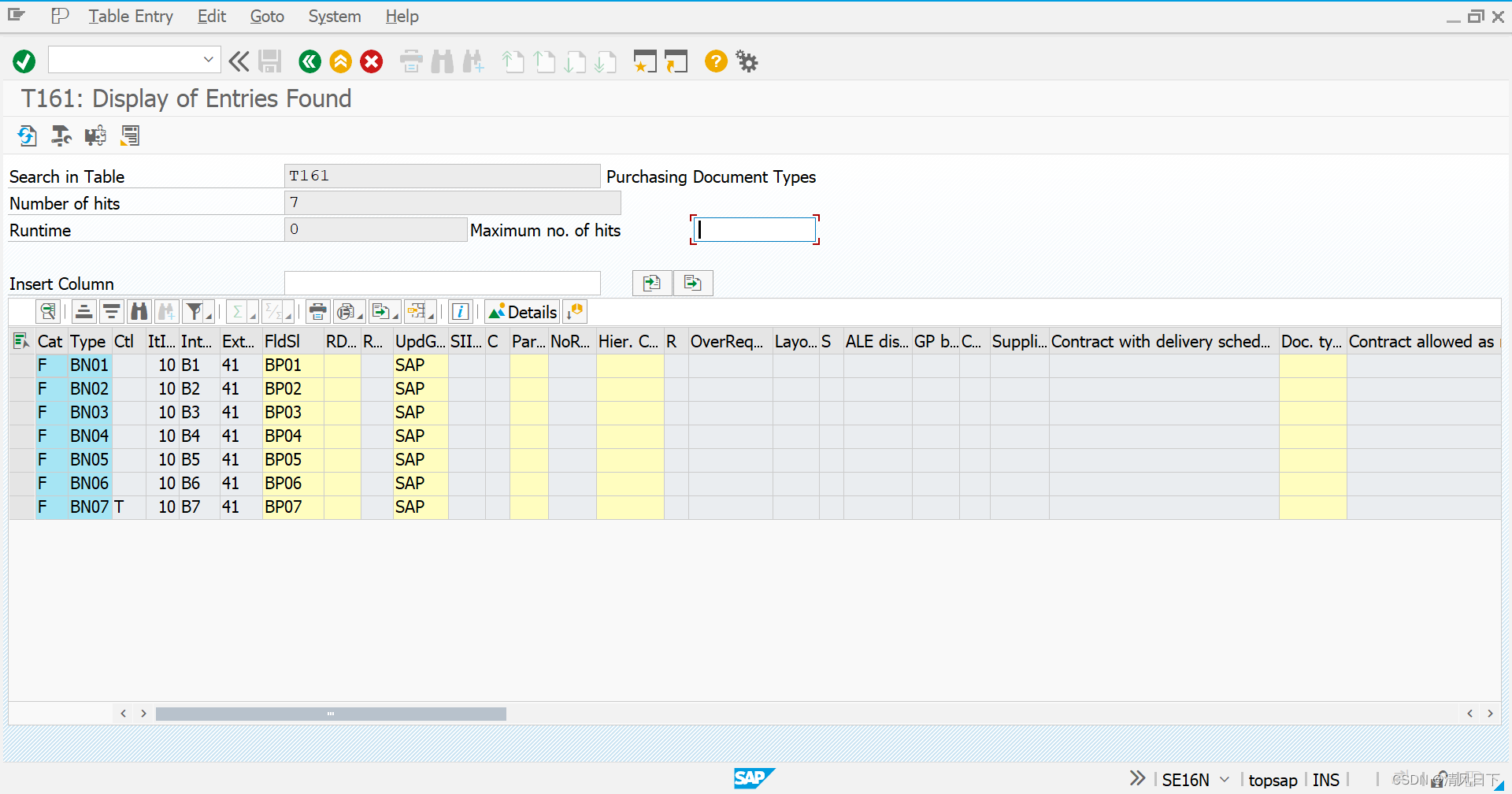 MM配置-采购-采购订单-定义凭证类型(SPRO-Define PO Document Types-T161-F)_s4 标准采购订单凭证类型 ...