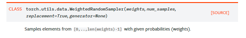 数据不平衡， pytorch——WeightedRandomSampler_pytorch weightedrandomsampler-CSDN博客