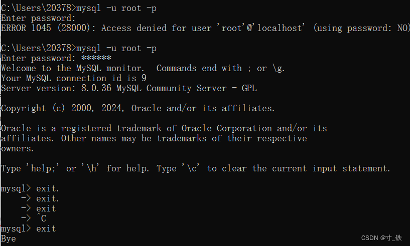 【Go-Zero】[error] failed to initialize database, got error Error 1045 (28000):报错解决方案-CSDN博客